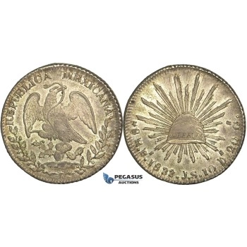 R77, Mexico, 8 Reales 1833 Pi JS, San Luis Potosi, Silver, aUNC (Few scratches) - Pegasus Auctions